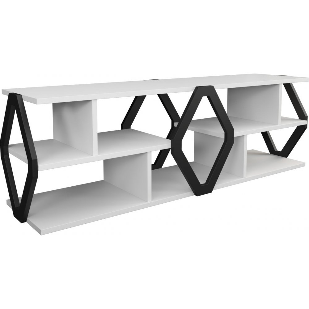 Medienbank Erisa - Weiß/Schwarz - €519.99 - Trendrum.de